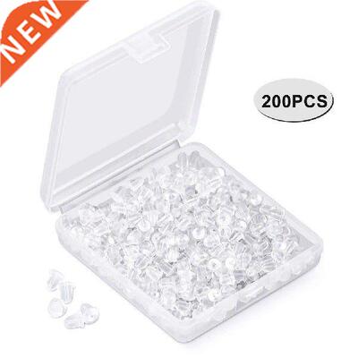 200Pcs DIY Parts Ear Plugging Replacement DIY Soft Clear
