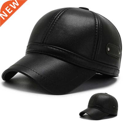 Men's Winter Earmuffs Hat Adjustable Size Warm Baseball Caps