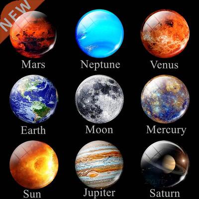 Eight PlanEtS FridgE MagnEt Full Moon Earth Solar SyStEM Pla