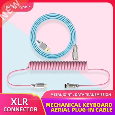 USB Air Plug Spring Spiral Coiled Data 1.7M Aviator Extensio