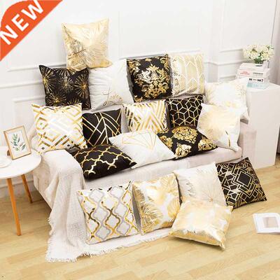 45cm Stamping Gold Pillowcase Retro European Style Sofa Cush