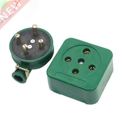 Green Round Pin 3 Phase 4 Wire 3P4W Industrial Socket Set 25