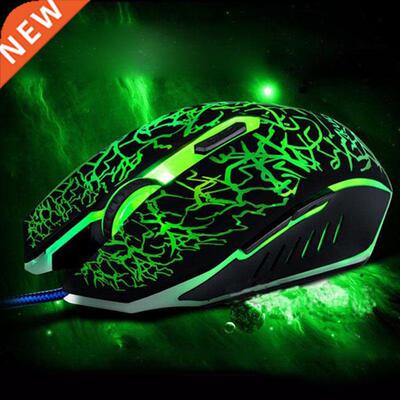 4000PI LED Optical USB Wired Gaming Mouse 6 Buttons Gamer