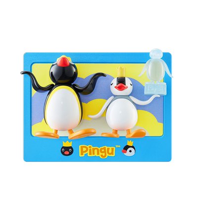 【X11】正版授权Pingu 小剧场系列组合磁吸盲袋迷你公仔摆件