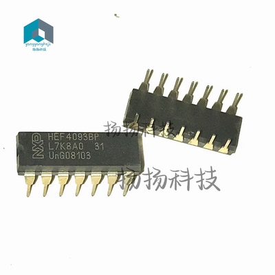 直插集成芯片 HEF4093BP CD4093BE DIP-14封装 自家现货 可直拍