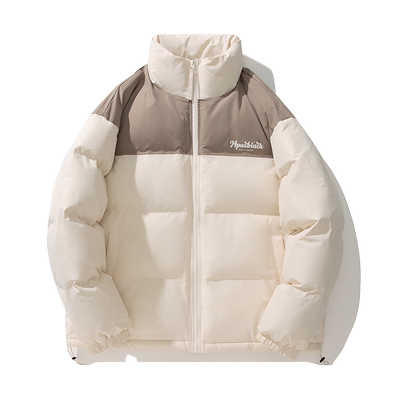 mpux撞色拼接加厚棉服