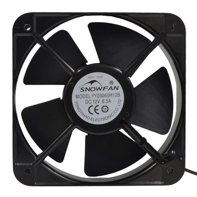 SNOWFAN 20CM/厘米20060大风力散热风机12v/24v/48v直流轴流风扇
