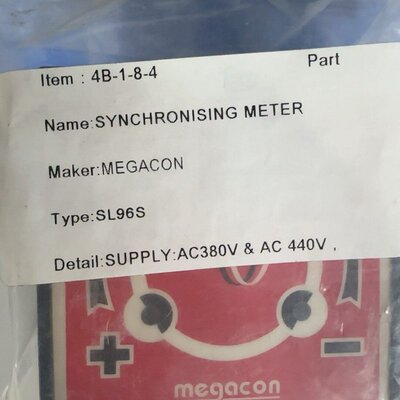MEGACON同步表SL96S 型号4B-1-8-4 同步指示器 发电机并网-议价