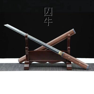 龙泉一体1095钢覆土烧刃研磨唐横刀剑居合刀影视收藏宝剑未开刃