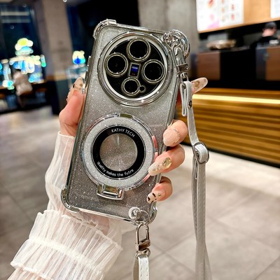 vivoX200系列时尚斜跨支架保护套