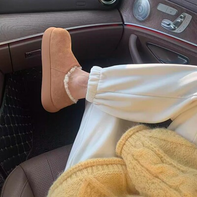 羊皮毛一体雪地靴轻便保暖增高