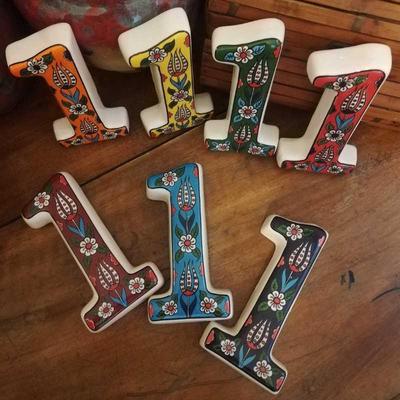 Large Ceramic Address Plaque Numbers House Sign Door Persona