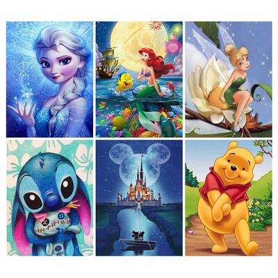 Disney Diamond Painting Kit Cartoon Princess 5D  Mosaic P
