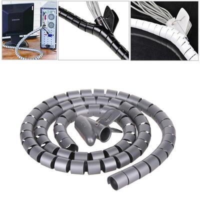 1.5m Wire Management Protector Cable Organizer Cable Winder