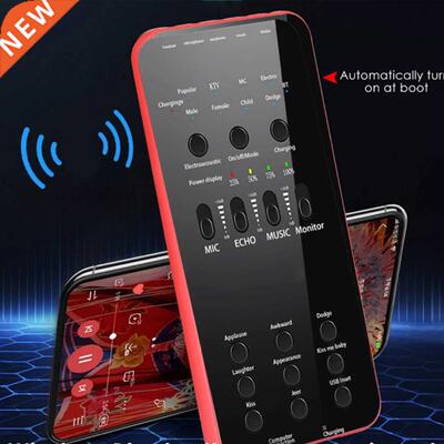 E6 Sound Card for Cell Phone PC Broadcast Sound Card Externa