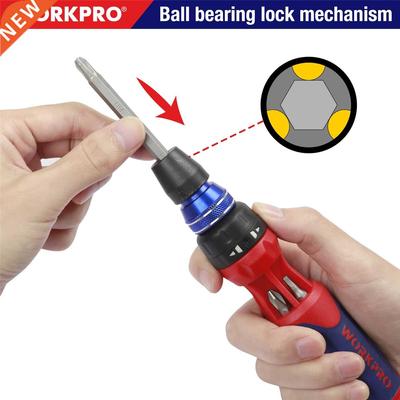 Ratcheting Screwdriver Set 12 in 1 Screwdriver Bit Set With