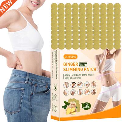 Ginger Patches For Weight Loss 100pcs Ginger Fat-Burning Pat