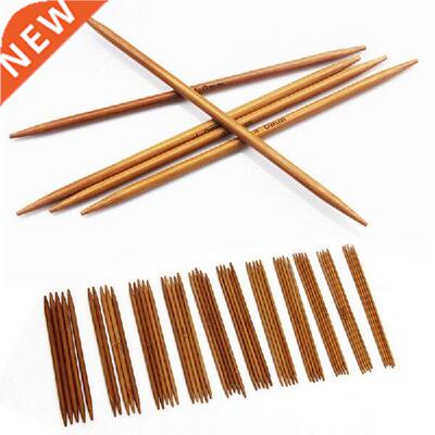 55pcs Bamboo Knitting Needles Crochet Hooks Double Pointed