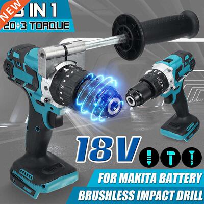 in 1 Brushless Electric Hammer Drill Screwdriver with
