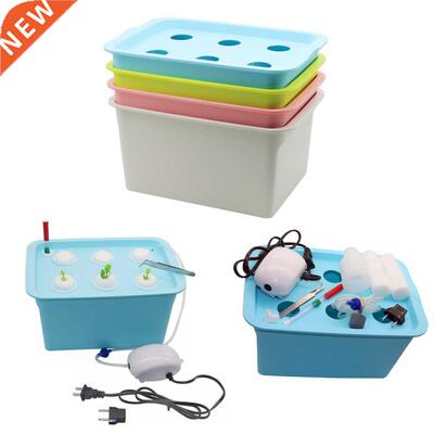 6 Holes Plant Site Hydroponic Garden Pots Planters System In