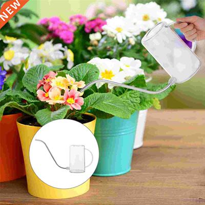 1L Handheld Long Spout Watering Pot with Measuring Scale