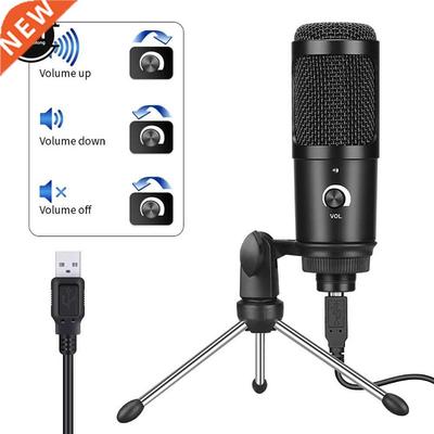 Metal USB Microphone For Laptop MAC Windows Studio Recordin