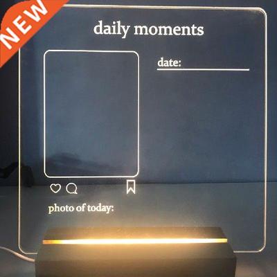 Acrylic Student Memo Board+Glittering Stand+Erasable Pen