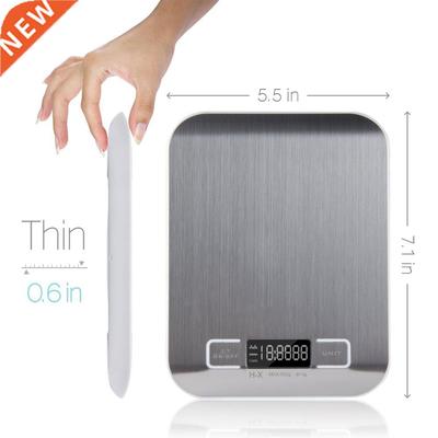 Digital Multi-function Food Kitchen Scale,Stainless Steel,11