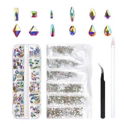 Multi Shapes Faux Crystals Rhinestones Nail Art Decorations