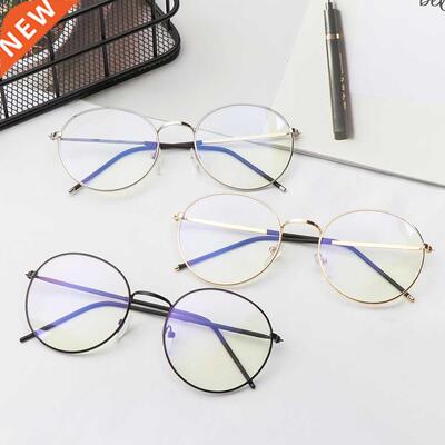 Fashion Classic Metal Anti-Blue Light Glasses Women Men Vint