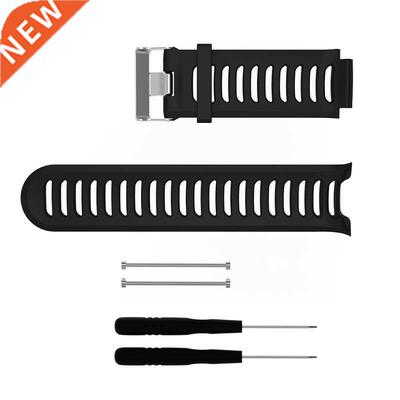 Black Silicone Replacet Wrist Band Garmin erunner 910XT Spo