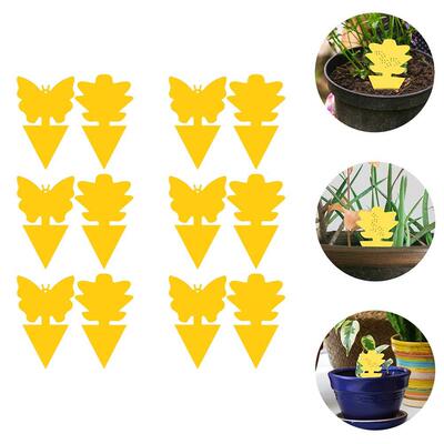 54pcs Sticky Fungus Gnat Trap Dual-sided Sticky Traps
