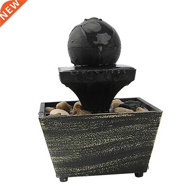 Water Fountain Light TableTop Ornaments Art Crafts