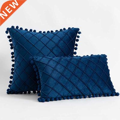 Inyahome Nordic Retro Ear Pillow Living Room Sofa Solid Colo