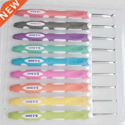 9Pcs/Set Ergonomic Crochet Hook Set Crochet Needles Knitting