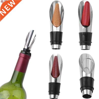 2 en 1 bouchon de vin rouge vin outil de versement en acier