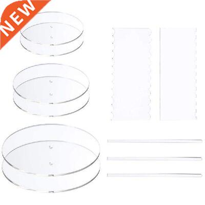 Acrylic Round Cake Disk Set - Cake Discs Circle Base Boards