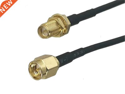 RG174 RP-SMA Female plug Bulkhead to SMA Male Plug Connector