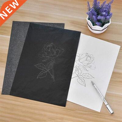 100pcs Transfer Paper Graphite Carbon Tracing Paper Painting
