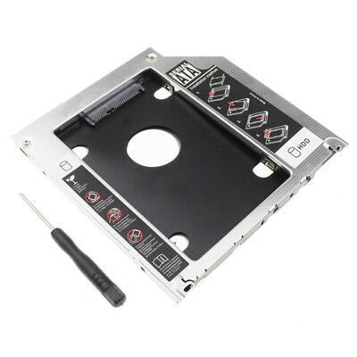New Alumnum SATA 3.0 2nd HDD Caddy 9.5mm SSD Case HDD Enclo