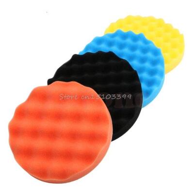 4Pcs 5 inch (125mm) Buffing Polishing Sponge Pads Kit For Ca