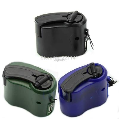Emergency Hand Crank Charger Cell Phone USB Manual Dynamo Fo