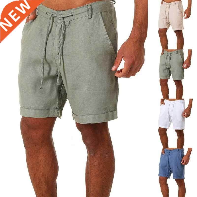 Pumentua Sold Shorts Men's Casual Fashon Flax Hgh Q