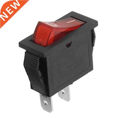 5 Pcs AC 250V 10A AC 125V 15A 2 Pins SPST Red Button Boat Ro