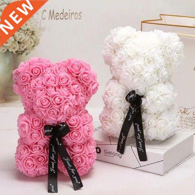 25cm Rose Bear Valentines Day Gift Rose Teddy Bear Rose