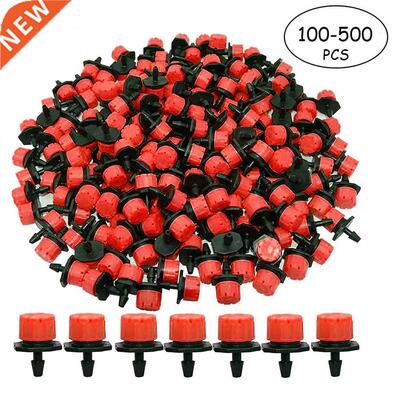 100-500Pcs 1/4Inch Adjustable Micro Drip Irrigation System W