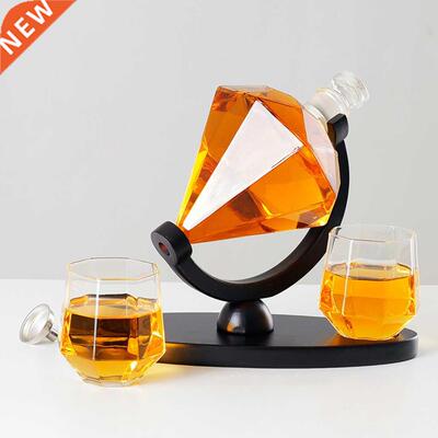 Elegnt Dimond Decnter Crfts Glss Decnter Tequil