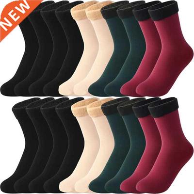 6/8/10Pairs/Lot Solid Color Winter Wm Men Women Socks Thic
