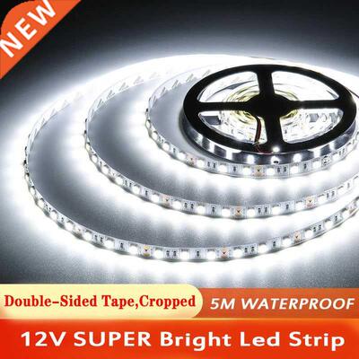 5M Led Strip 5050 2835 Rgb Tape 12v Waterproof White Light F