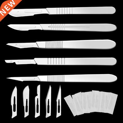 10pcs 10#--24# Carbon Steel Blades + 1pc 3# 4# Handle Scalpe
